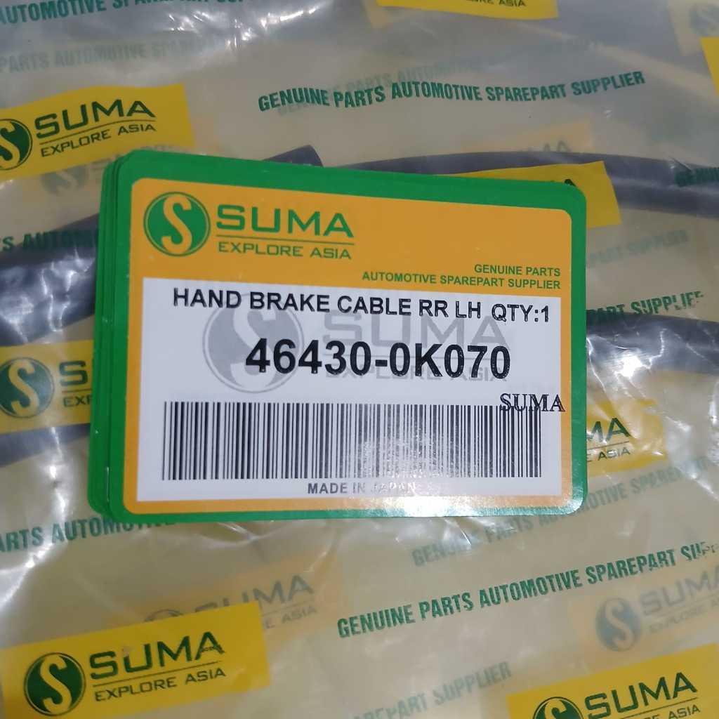 Jual KABEL REM TANGAN HAND BRAKE CABLE INNOVA ( 46430-0K070 ) BELAKANG ...