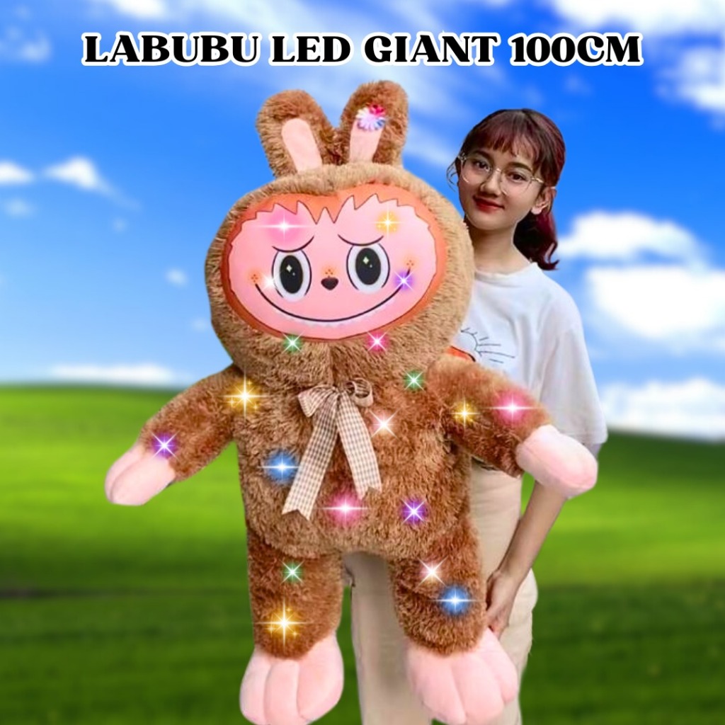Jual Boneka Labubu The Monster Ukuran 1 Meter Giant Full Empuk | Shopee ...