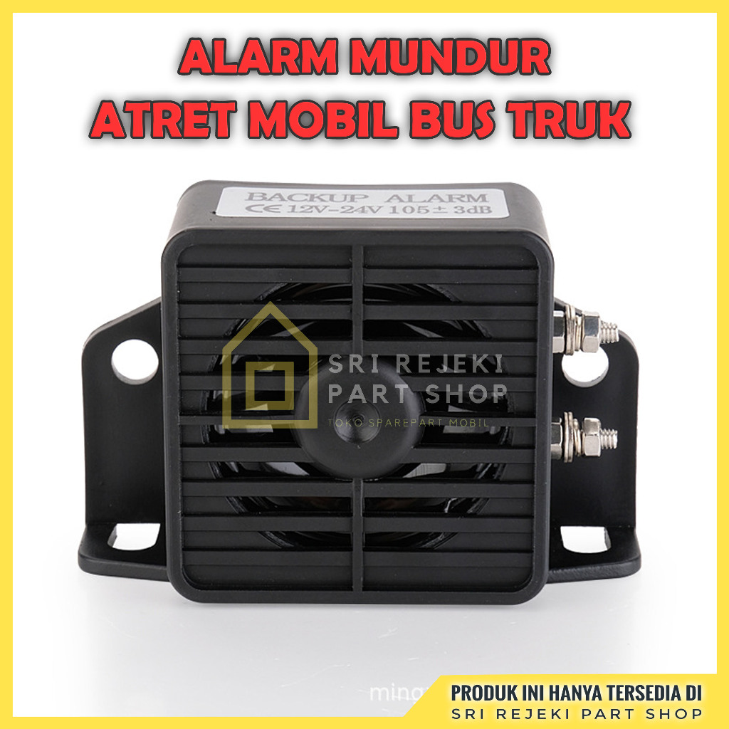 Jual PROMO Alarm Mundur Suara Cepat 12 Volt 24 Volt Alarm Mundur Truk ...