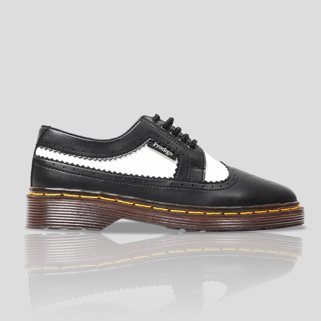 Jual Prodigo * Sepatu Pria Musi Black White | Sepatu Low Boots | Sepatu ...