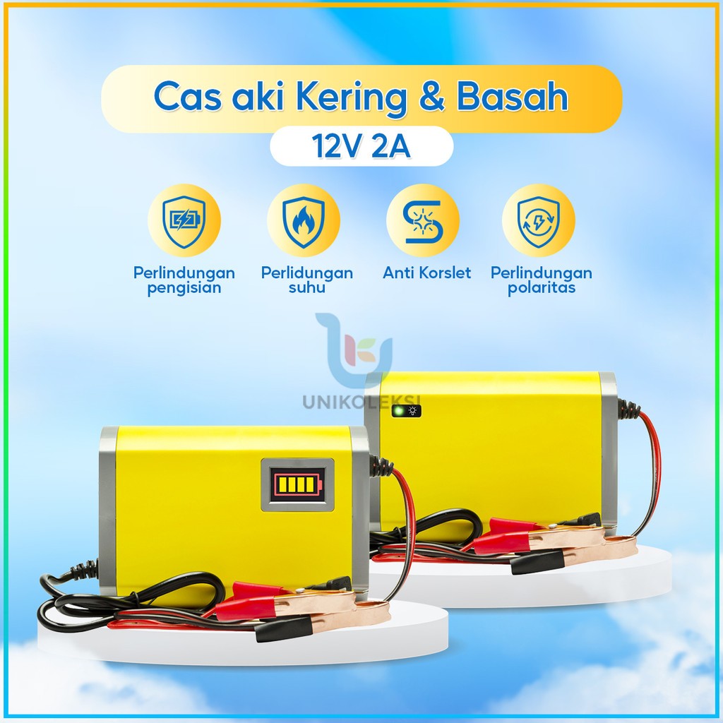 Jual Charger Aki Accu 12 Volt/ Charger Aki Motor 12v/2a Charger Aki ...