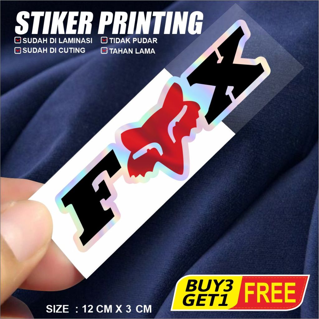Jual Stiker logo logo Racing FOX,Stiker hologram dan vinyl termurah dan ...