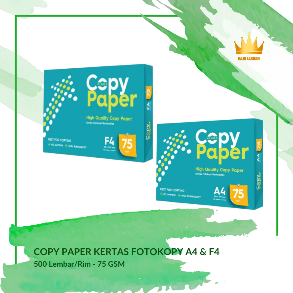 Jual Kertas HVS Fotocopy Copy Paper A4 & F4/ 75 Gsm/ 500 Lembar - Ream ...