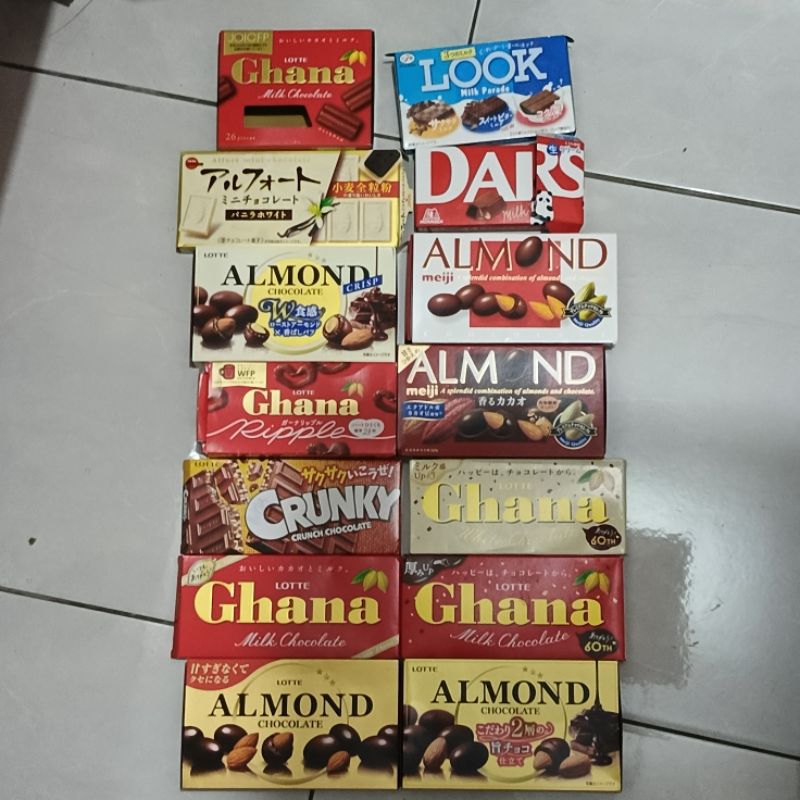 Jual Packaging Coklat Jepang (Lotte, Ghana, Alfort, dll) untuk dekorasi ...
