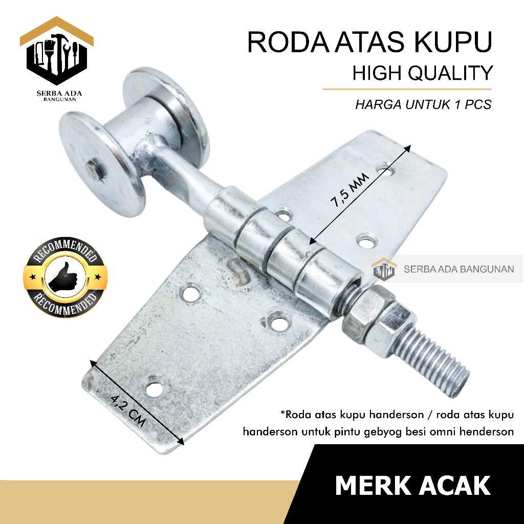 Jual SAB Roda atas kupu roda gantung pintu lipat handerson aksesoris ...