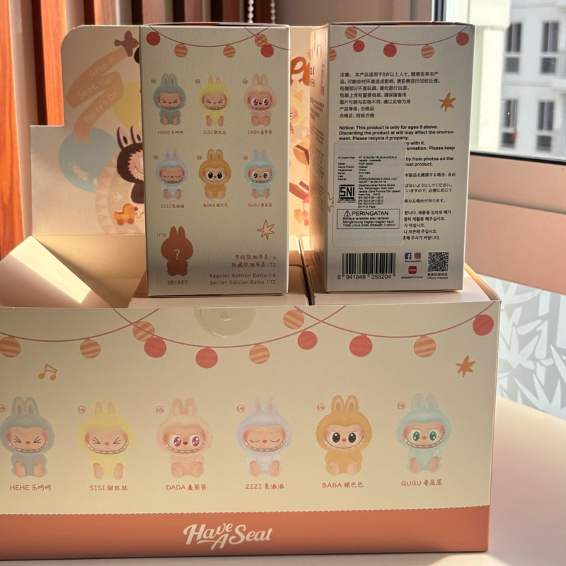 Jual (100% ORI PM) LABUBU V2 HAVE A SEAT BLIND BOX SELECTED SATU SET ...