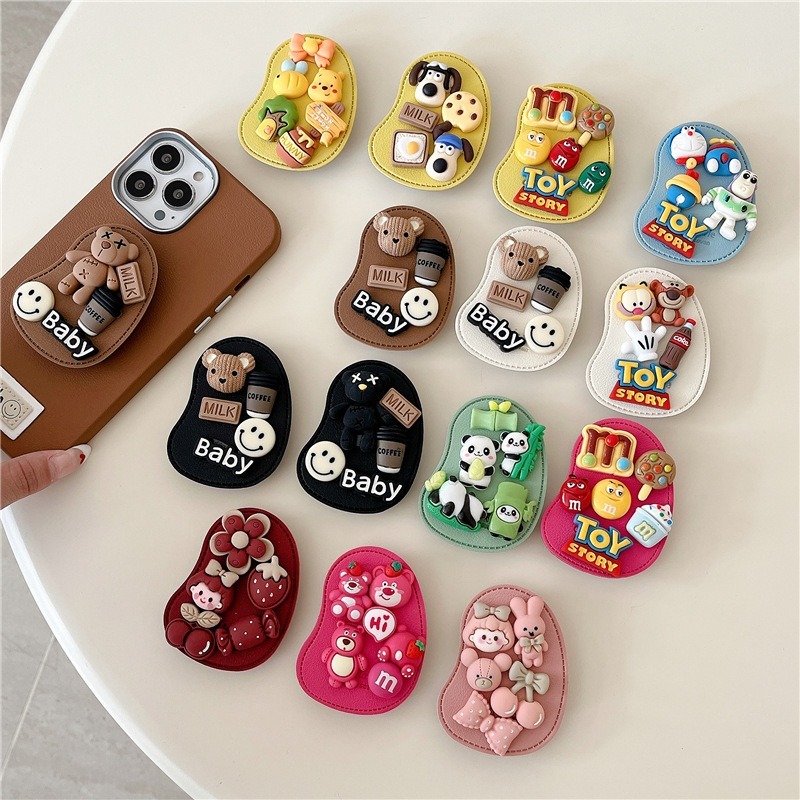 Jual New 3D Cute Popsocket Karakter Universal Phone Stand Bear Griptok ...