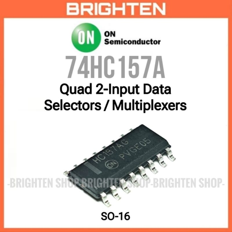 Jual ON Semiconductor 74HC157A Quad 2-Input Data Selector / Multiplexer 74HC157 HC157 IC SMD ...