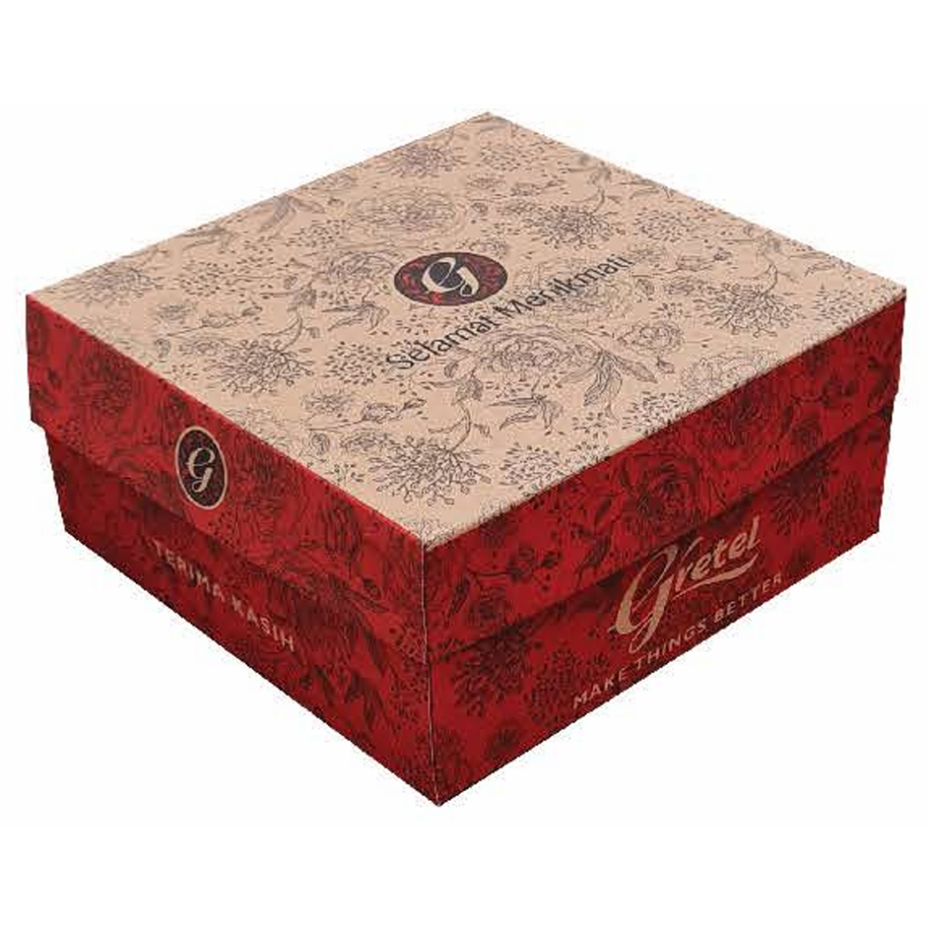 Jual [GRETEL R8 BROWN] DUS BERKAT 18X18 LUNCH BOX KUE ROTI DOS NASI ...