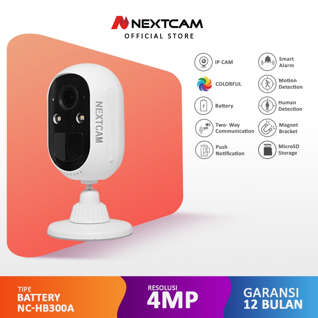 Jual Nextcam Smart IP Kamera CCTV battery Portable 4MP Kamera cctv ...