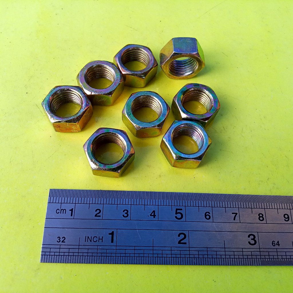 Jual MUR KUNING M14 / MUR BAUT KUNCI 18 / MUR M14 KUNING / MUR ZINK M14 ...