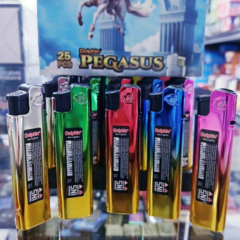 Jual Korek Bara Premium Bodi besi PEGASUS Gradasi / korek api ...