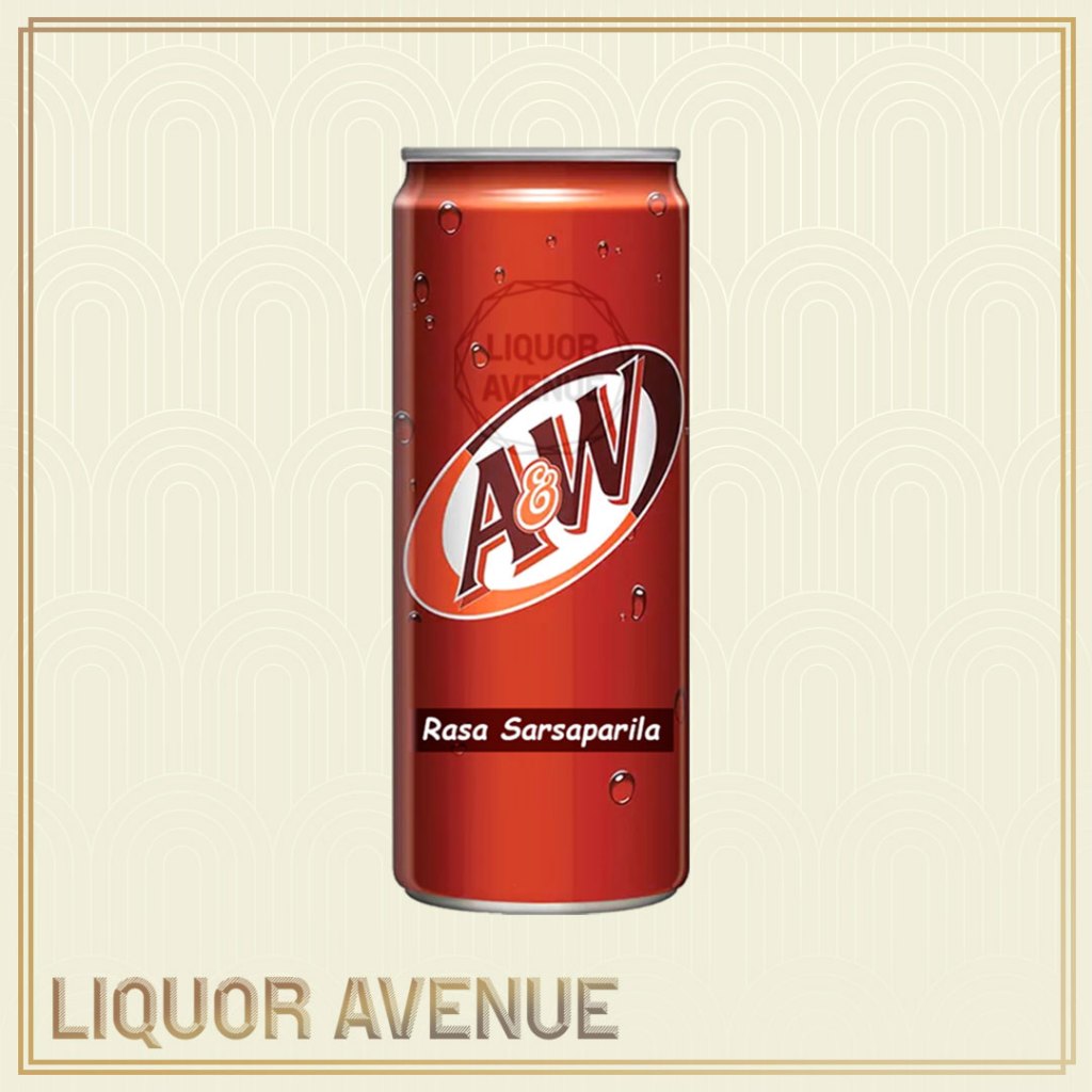 Jual A&W Sarsaparila Root Beer Can / AW Rootbeer Kaleng 250ml | Shopee ...
