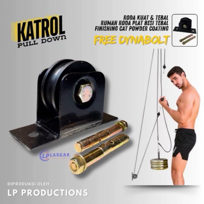 Jual Katrol Tunggal Alat Fitness Rumah Pasang Dinding | Shopee Indonesia
