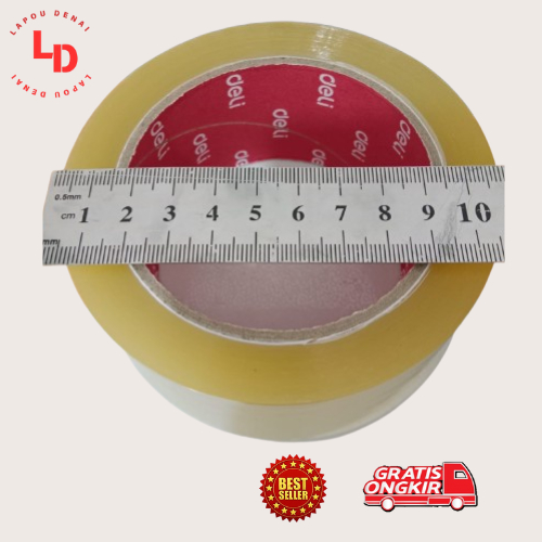 Jual LAKBAN DELI BENING TEBAL / OPP TAPE DELI TRANSPARAN TEBAL | Shopee ...