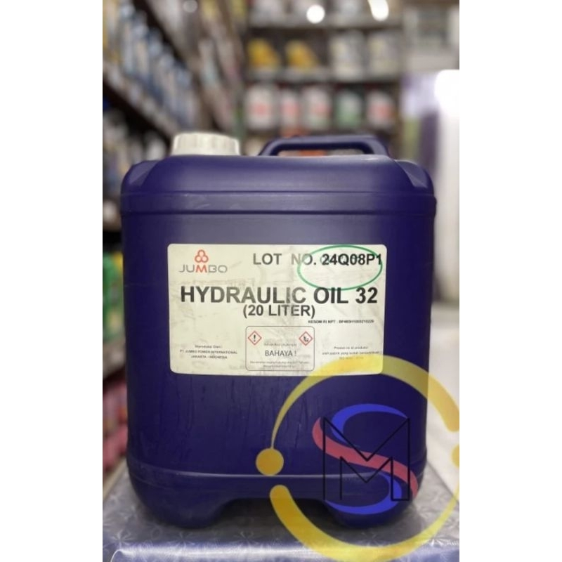 Jual Oli JUMBO HYDRO Hydraulic Oil ISO VG 32 | 46 | 68 Hidrolis Hidrolik Pail Jurigen 20 Liter ...