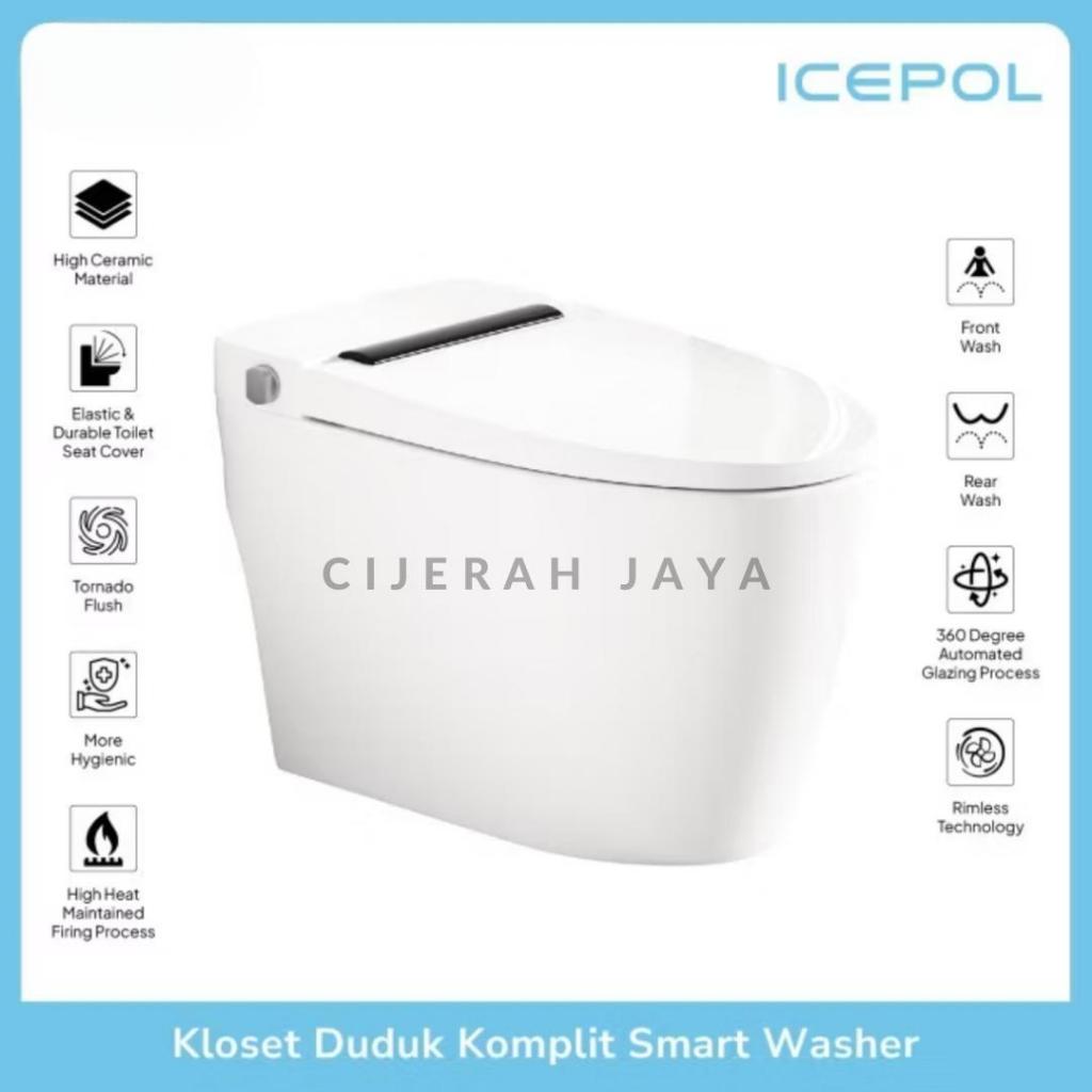 Jual Icepol Closet Duduk Kloset Duduk Toilet Duduk Ecowasher Smart ...