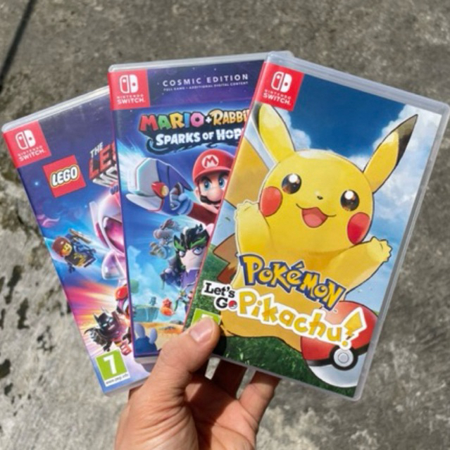 Jual NINTENDO SWITCH MARIO RABBIDS / LEGO MOVIE / POKEMON LETS GO ...