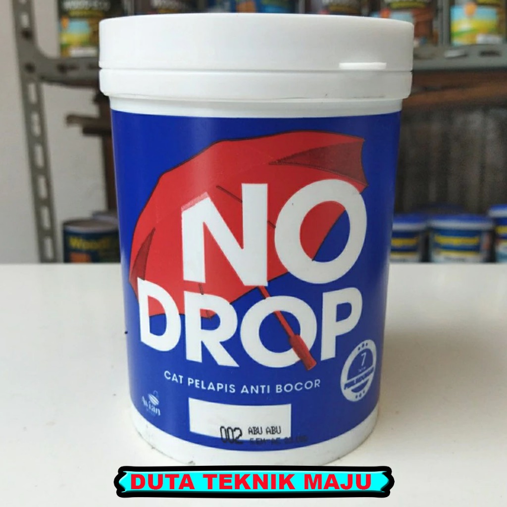 Jual NO DROP Cat Pelapis Anti Bocor Waterproofing 1 kg - 002 Abu - Abu | Shopee Indonesia