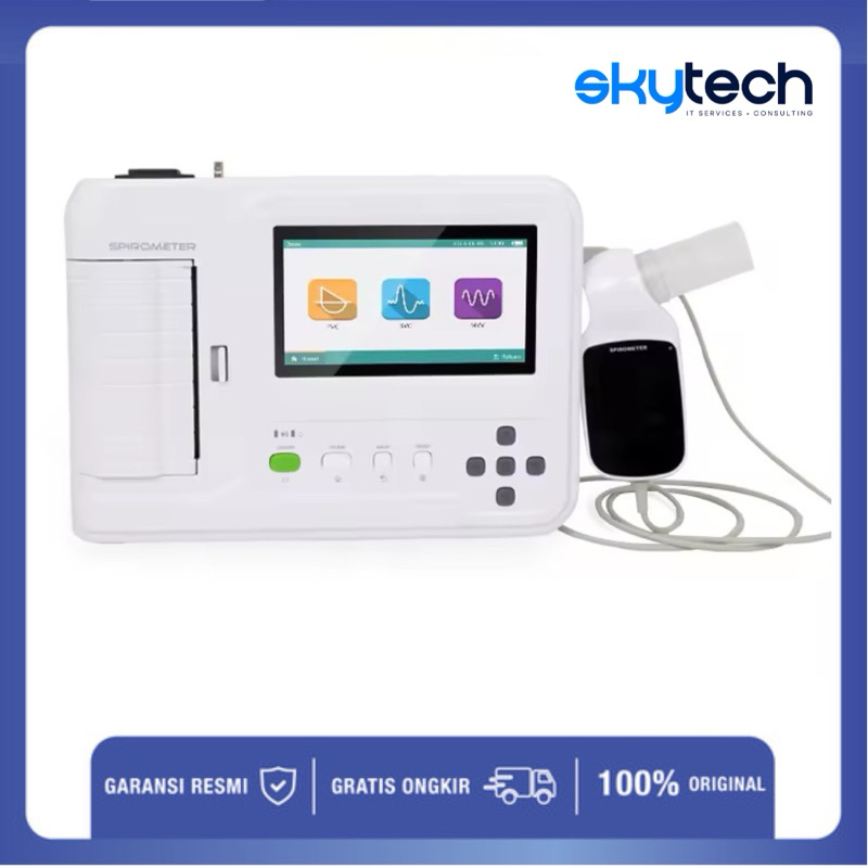 Jual portable lung function LCD testing contec sp100 spirometer ...