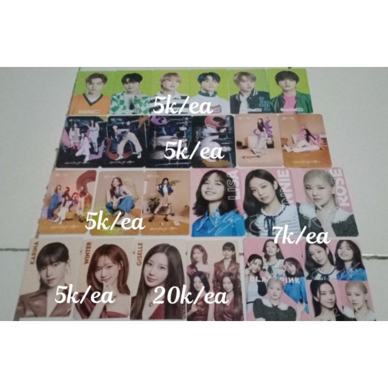 Jual [ MIN TAKE 2 ] OFFICIAL PHOTOCARD COLLAB NCT BP ITZY AESPA | Shopee Indonesia