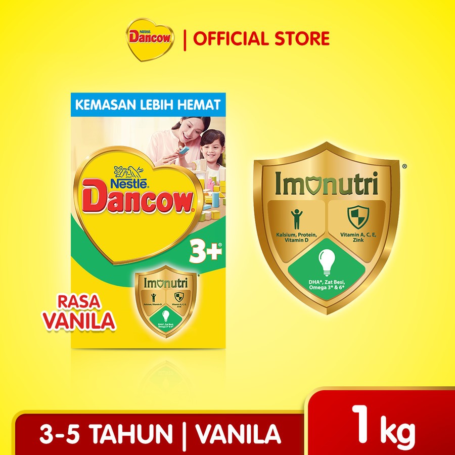 Jual Dancow 3 plus Rasa Vanila Imonuti Vanilla 1 kg | Shopee Indonesia