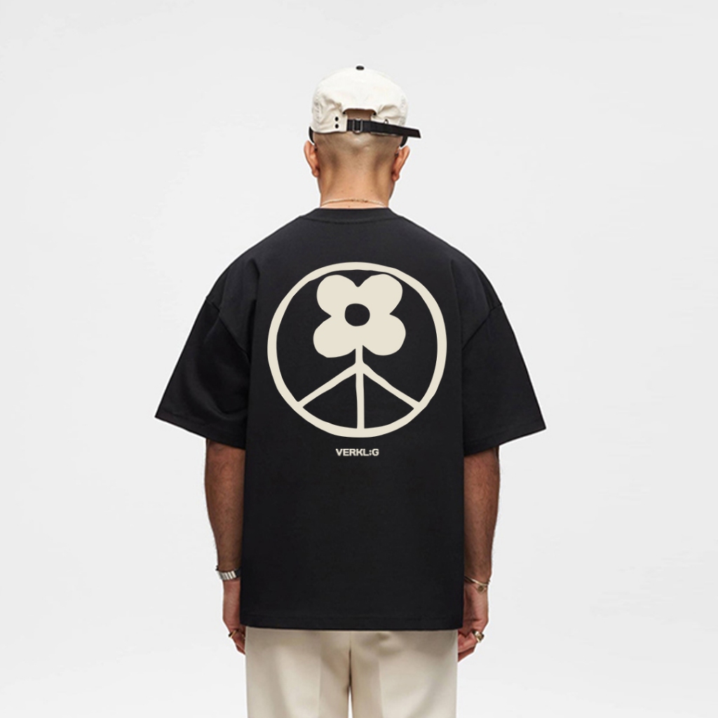 Jual Verklig Studio Kaos Boxy Tshirt Peace Type Heavyweight T-Shirt ...