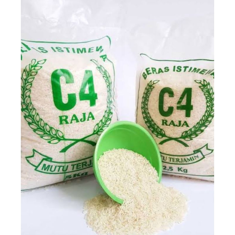 Jual Beras C4 Raja Hijau Delanggu 1kg | Shopee Indonesia