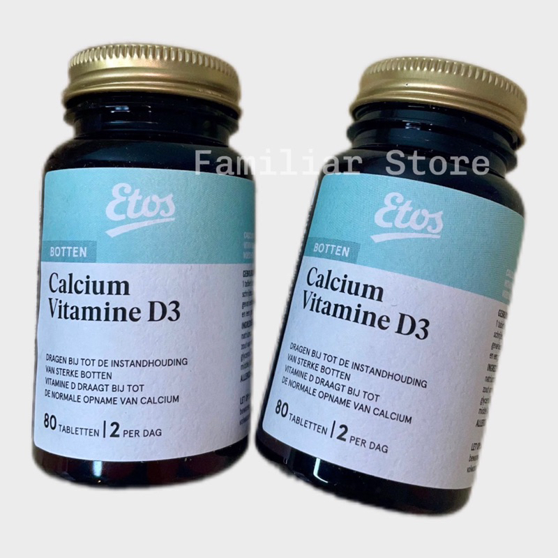 Jual ETOS Suplemen Calcium Vitamin D3 | Vitamin Untuk Tulang dan ...