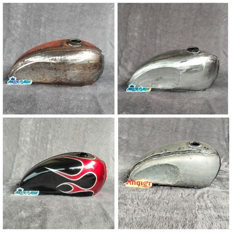 Jual Tangki Custom British Tangki Triumph British Bober Bratcafe Motor ...