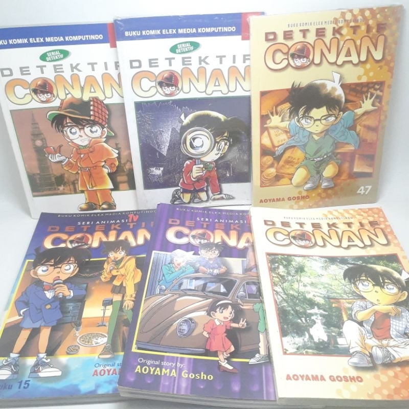 Jual Buku Komik Detektif Conan Vol 1 2 47 48 & Seri Animasi TV Vol 14 Vol 15 Bundling | Shopee ...