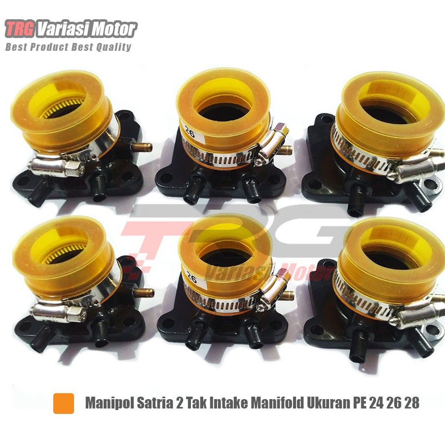 Jual Manipol Satria 2 Tak Ukuran PE 24 26 28 Intake Manifold Bahan Alumunium PNP Untuk Motor ...