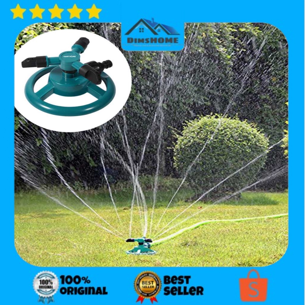 Jual Penyiram Tanaman Otomatis Putar 360 Derajat 3 Sprinkler Spray ...