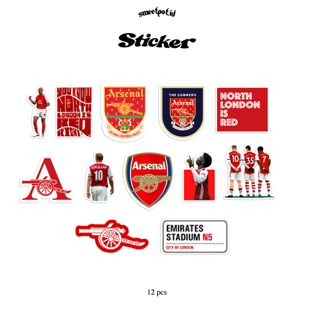 Jual STICKER ARSENAL EDITION / FOOTBALL EDITION / STICKER / STIKER LIGA ...