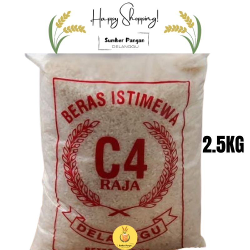 Jual Beras C4 Merah Asli Delanggu 2.5KG | Shopee Indonesia