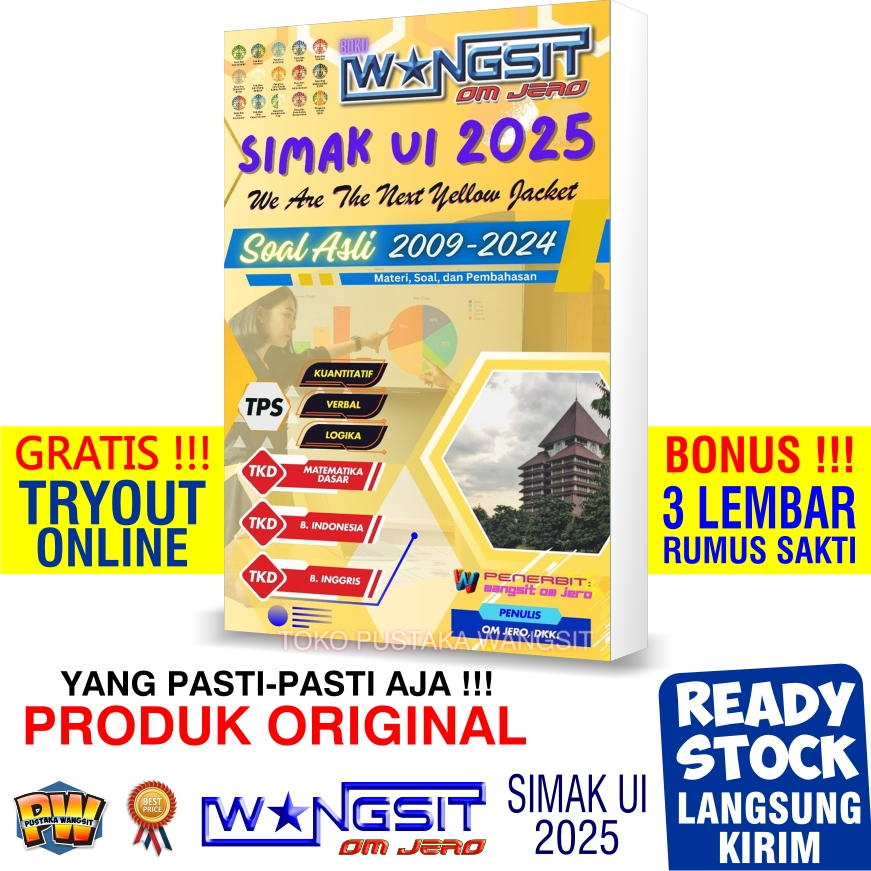 Jual Buku Wangsit OM JERO SIMAK UI 2025 / Buku UTBK SNBT 2025 | Shopee ... Jual Buku Wangsit OM JERO SIMAK UI 2025 / Buku UTBK SNBT 2025 | Shopee ...