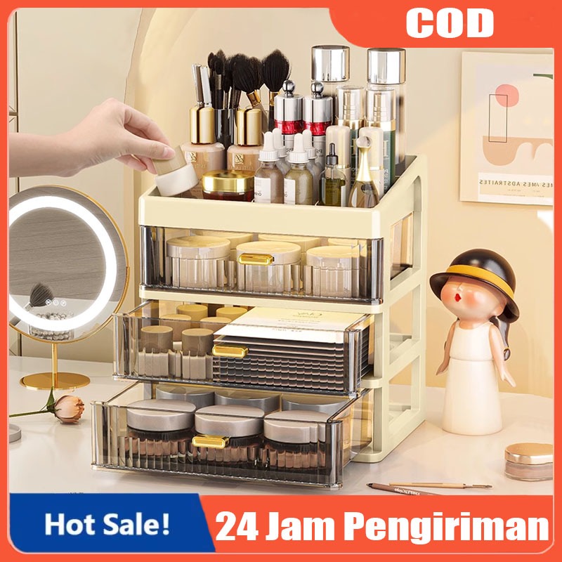 Jual Rak Meja Laci Storage Box 4 Laci Tempat Penyimpanan Multifungsi ...