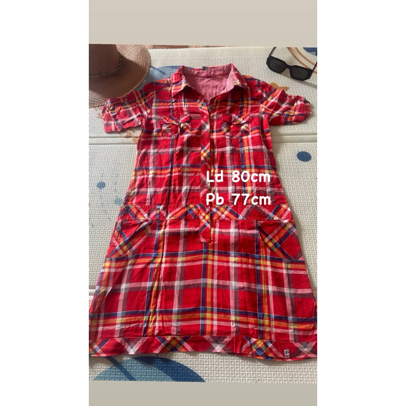 Jual Atasan tunik merah (Sold) | Shopee Indonesia