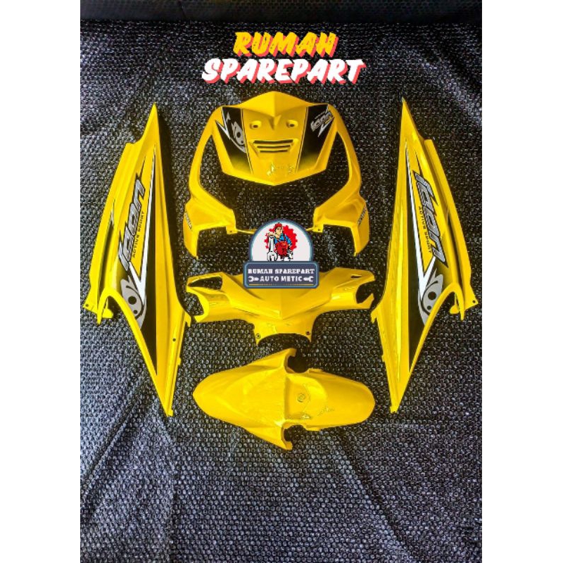 Jual Cover Full Body Alus Honda Beat Karbu Kuning Striping Icon ...