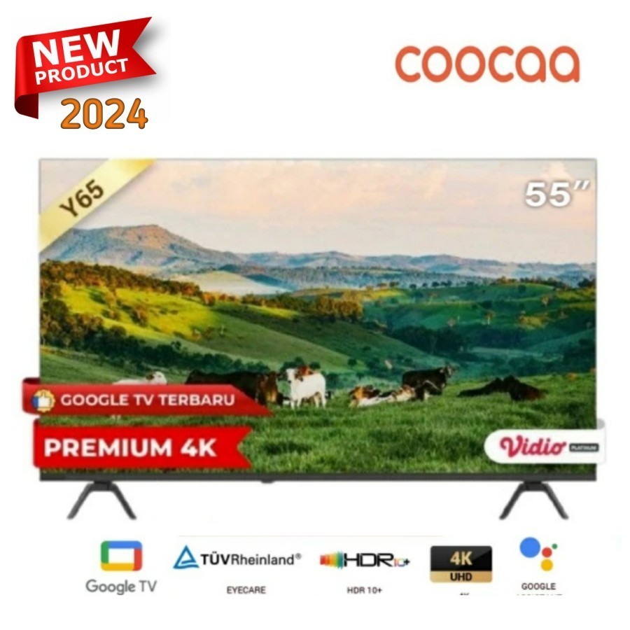 Jual Coocaa 55Y65 55 Inch Google TV 4K UHD Dolby Audio | Shopee Indonesia