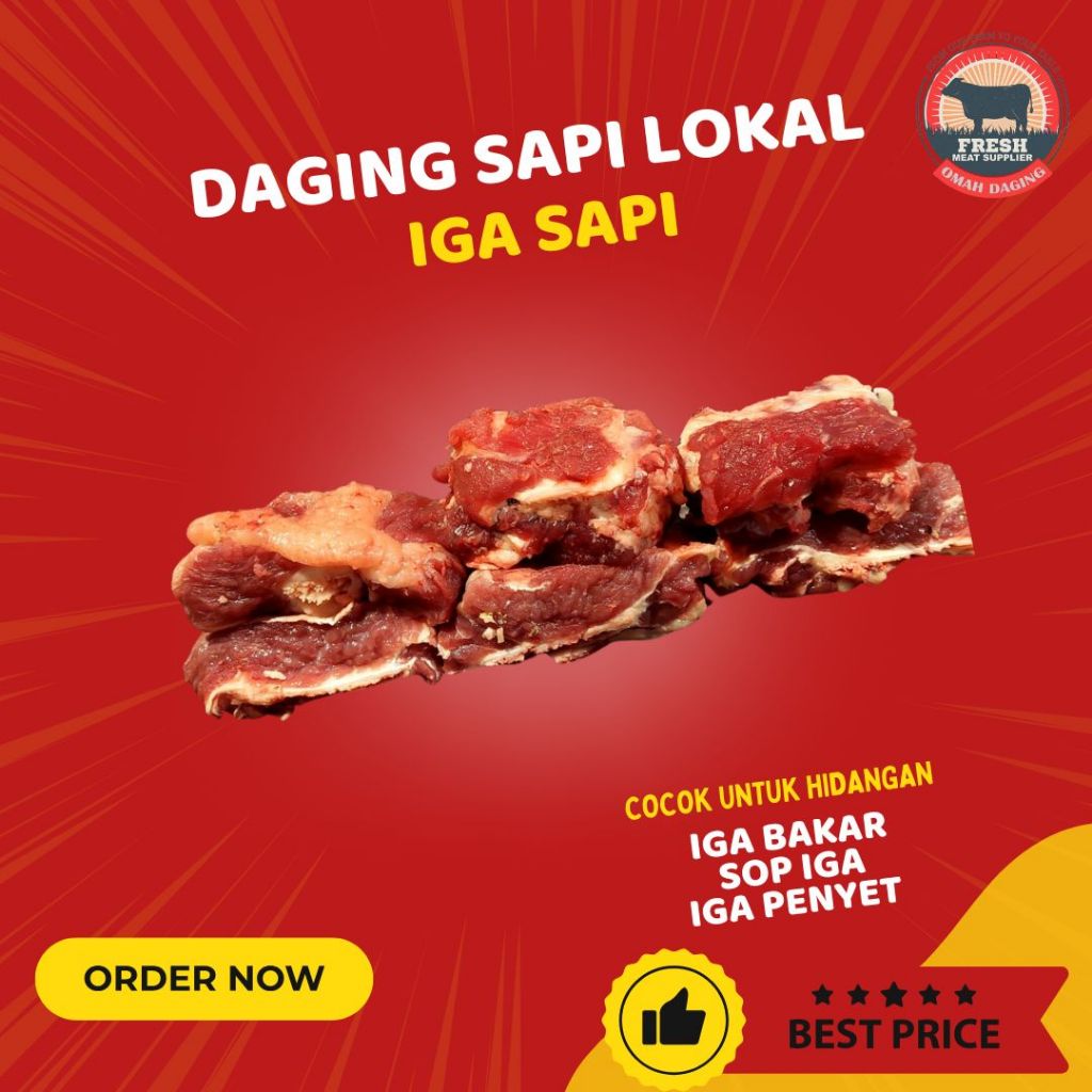Jual DAGING IGA SAPI LOKAL FRESH HALAL | Shopee Indonesia