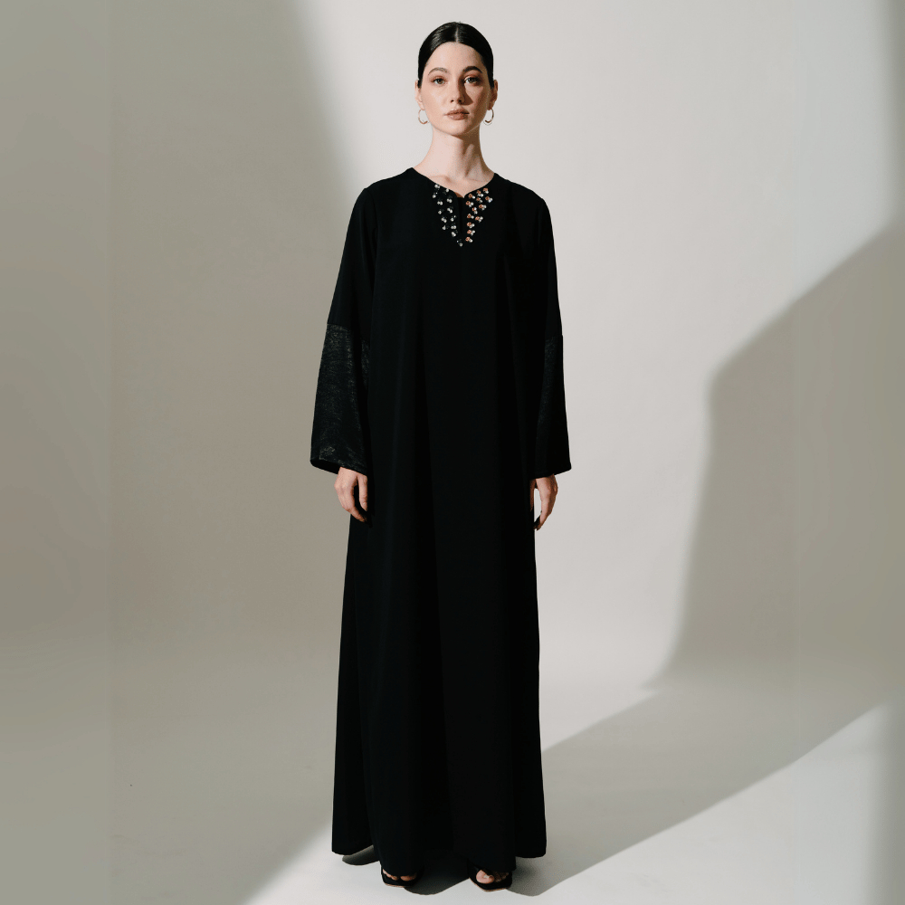 Jual DEMURE&CO - HALIMA KAFTAN IN BLACK | Shopee Indonesia