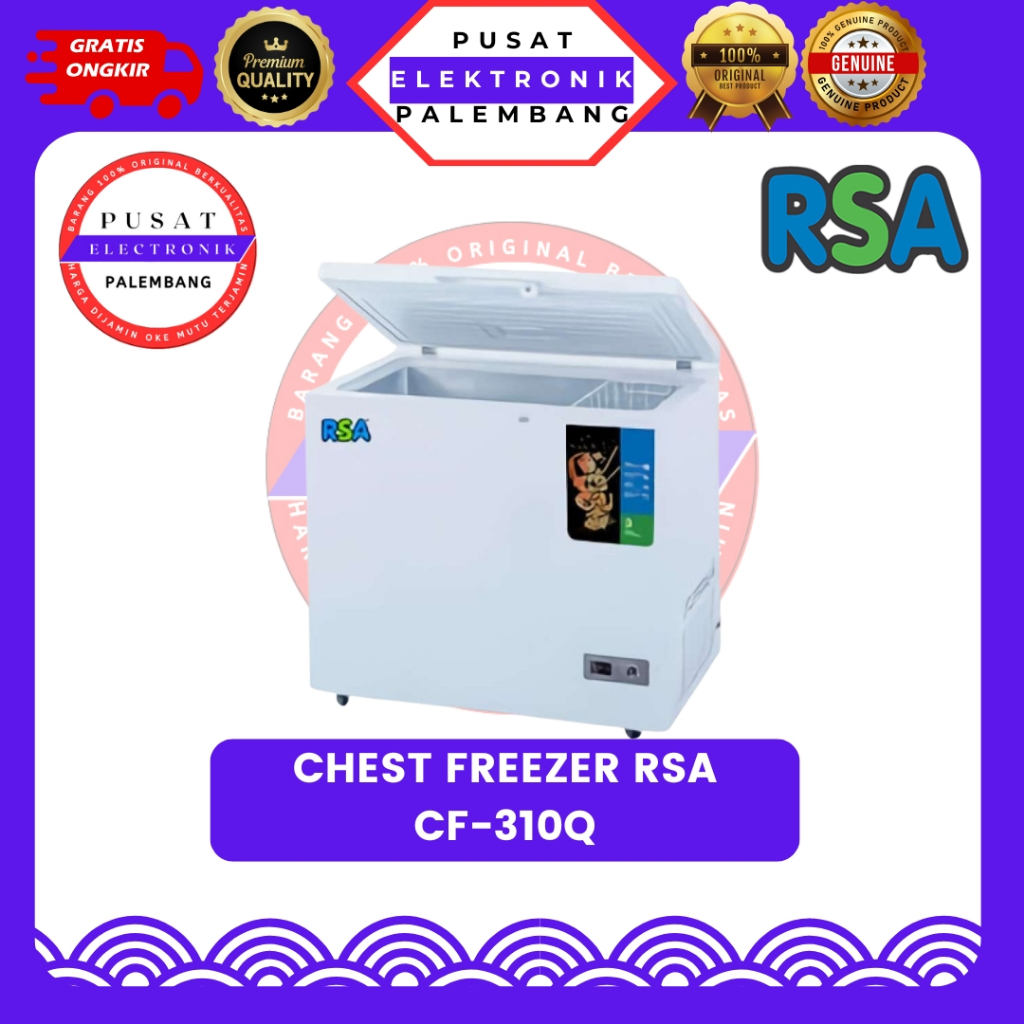 Jual CHEST FREEZER RSA CF-310Q KULKAS CHEST FREEZER PALEMBANG | Shopee ...