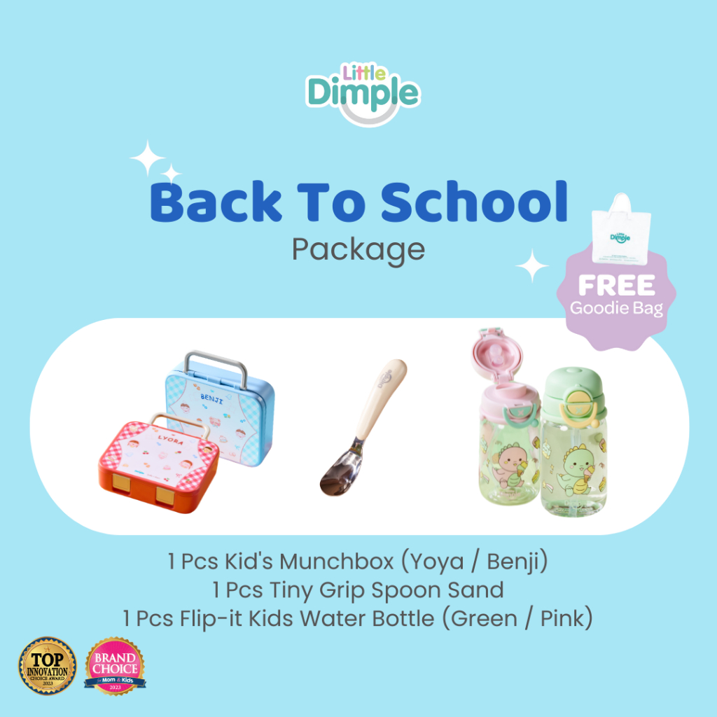 Jual Little Dimple Back To School Package - Paket Kotak Bekal Anak BPA ...
