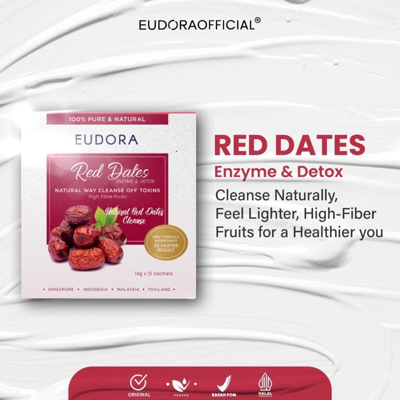 Jual RED DATES FROM SINGAPORE PELANGSING ISI 15 EUDORA | Shopee Indonesia