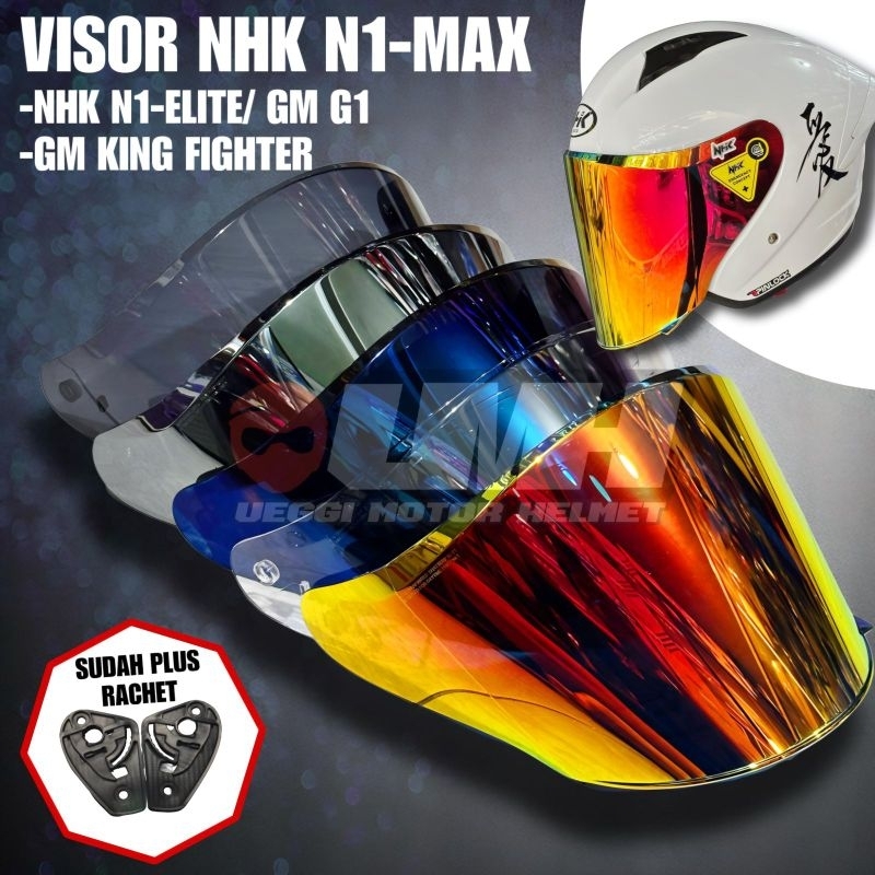 Jual KACA HELM NHK N1 MAX/ELITE,GM G1,GM KING FIGHTER/ULTRA | Shopee ...