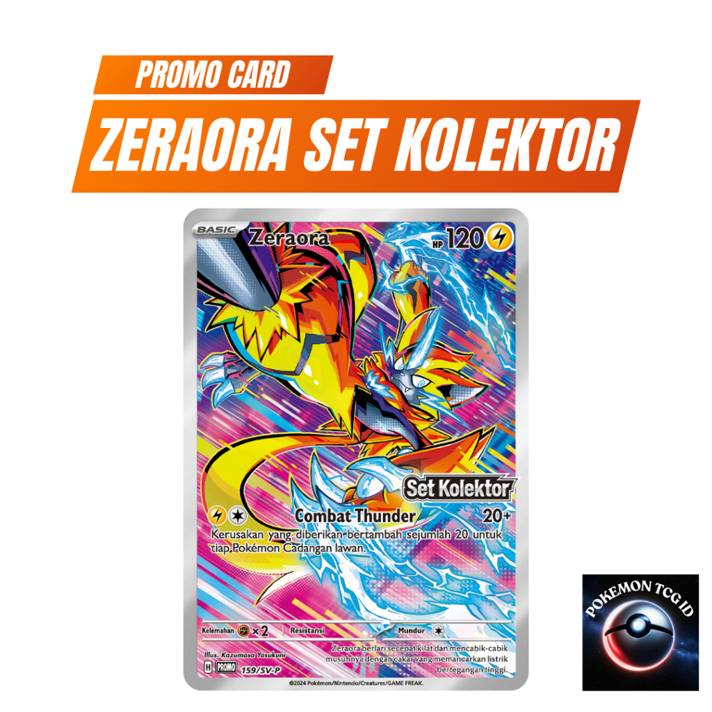 Jual Zeraora Promo 159/SV-P Set Kolektor Pokemon TCG Indonesia | Shopee ...