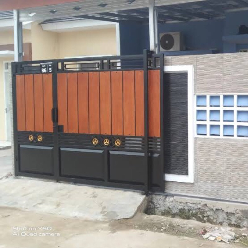 Jual pagar Minimalis x GRC model kayu | Shopee Indonesia