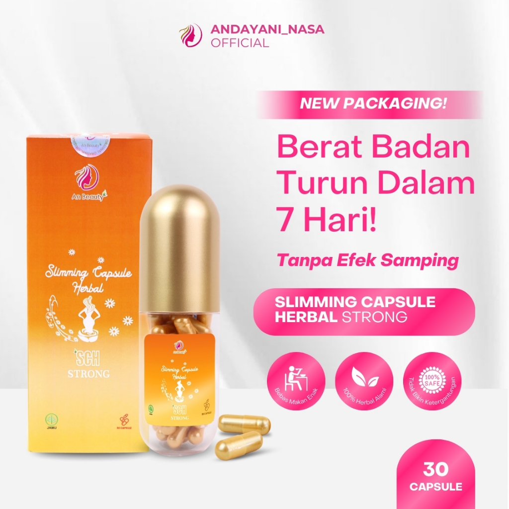 Jual Slimming Capsule Herbal Strong Pelangsing ampuh SCH Strong ...