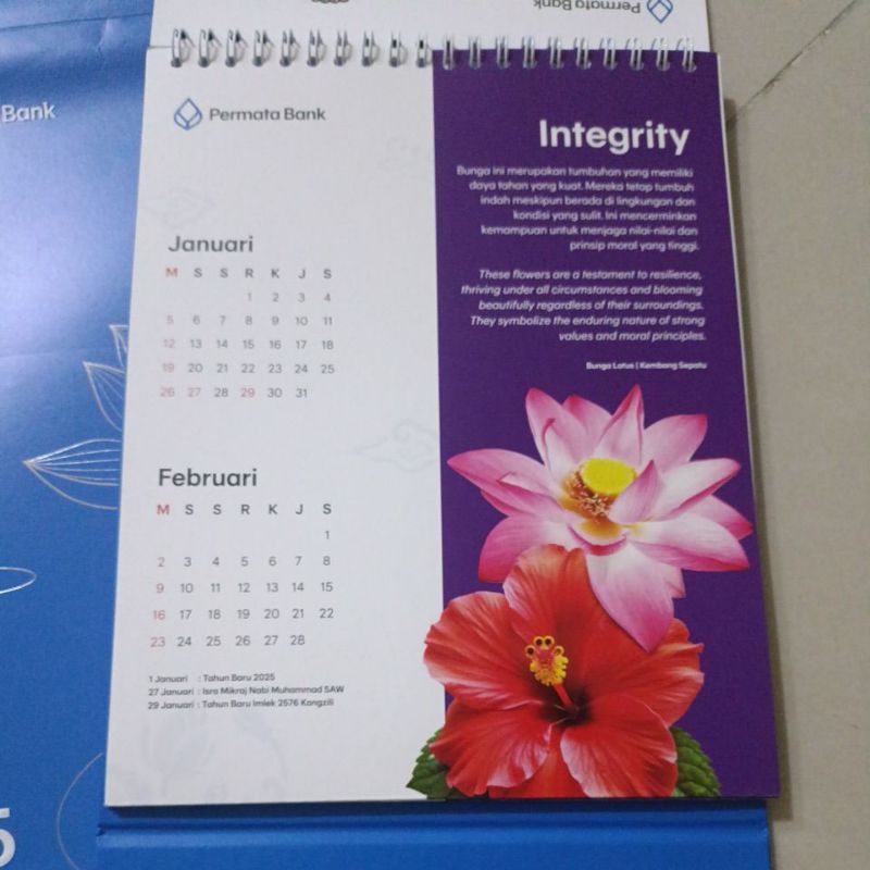 Jual Kalender Meja 2025 logo bank | Shopee Indonesia